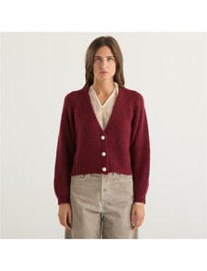 Cardigan bordeaux da donna Haveone, Autunno/Inverno 2025 - Stileo.it