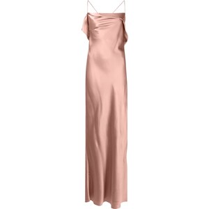 Michelle Mason Abito da sera con scollo a cappuccio - Rosa - Stileo.it