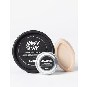LUSH - Set discovery Happy Skin con esfoliante viso, crema idratante e ...