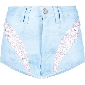 ISABEL MARANT Shorts con design patchwork Neida - Blu - Stileo.it