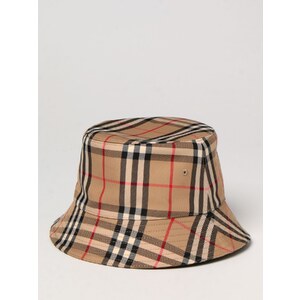 Cappello da pescatore Burberry in cotone tecnico check. Uomo - Stileo.it