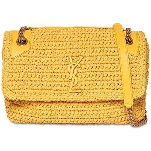 YVES SAINT LAURENT YSL Borsa Niki In Rafia. Donna - Stileo.it
