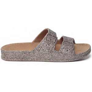 Cacatoes Do Brasil `Trancoso` Flat Sandals In Pvc With Glitter - Stileo.it