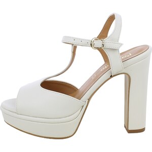 L'ANGOLO Sandalo burro con t-bar e plateau - Stileo.it