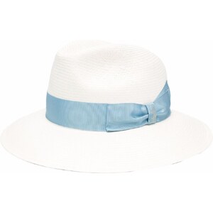 BORSALINO Cappello Bianco Fascia Celeste - Stileo.it
