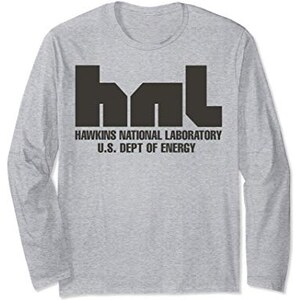 Netflix Stranger Things HNL Hawkins National Laboratory Logo Maglia a ...