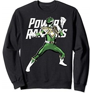 Power Rangers Green Ranger Action Pose Logo Felpa - Stileo.it