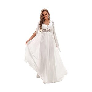 Ever-Pretty Vestito da Ballo Senza Maniche Scollo a V con Appliques ...