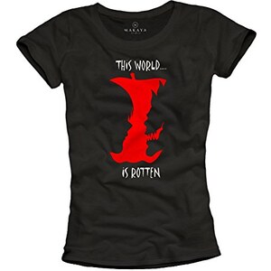 MAKAYA This World is Rotten T Shirt - Ryuk Shinigami Magliette Donna ...