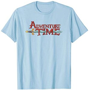 Cartoon Network Adventure Time Distressed Logo Maglietta - Stileo.it