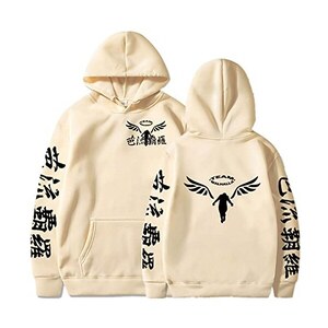 FLYCHEN Uomo Felpa con Cappuccio Tokyo Revengers con Colori Caramelle ...