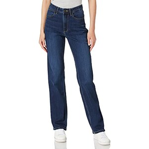 Wrangler High Rise Straight Jeans, Blu (Stockton), 30W / 30L Donna ...