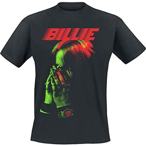Billie Eilish Eilish, Billie Racer Logo Hand Face Uomo T-Shirt Nero XXL ...