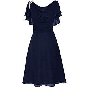 Surfiiy Donna Abito Da Cerimonia Chiffon Eleganti Abito Da Sposa Senza
