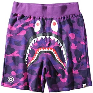 WINKEEY Pantaloncini da Uomo Bape Shark con Stampa 3D Pantaloni da Uomo ...