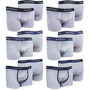 Henry Cotton's Boxer Uomo bielastico 3 o 6 Pezzi HC/BU/A3 Cotone Intimo ...