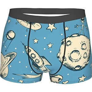 917 Mutande Maschili Modello di Stelle Astronauta Razzo Spaziale retrò ...