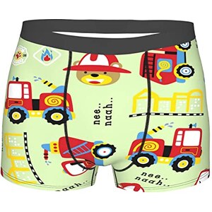 917 Boxer da Uomo Mutande Modello di Orso di Camion Auto Divertenti del ...
