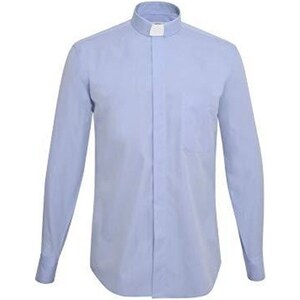 Manifatture Mario Bianchetti Camicia Clergy Mille Righe - Azzurro ...