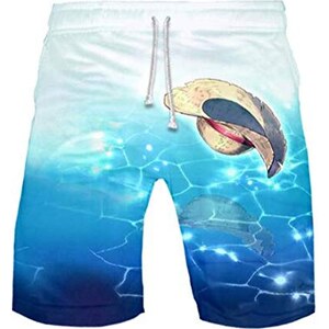 WANHONGYUE Anime One Piece Monkey D Luffy Pantaloncini da Spiaggia ...