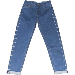 Osley JEANS MODELLO LEVIS OVER TAGLIO MASCHILE VITA ALTA BORCHIE ...