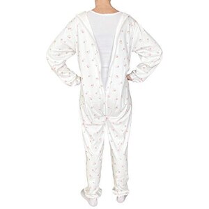 INTIMO 2D Pigiama, Tuta Intera Sanitaria da Donna in Puro Cotone per ...