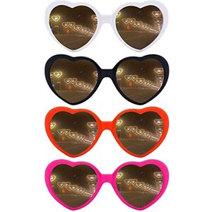 Churgigi Heart Refraction Glasses, Heart Effect Diffraction Glasses ...