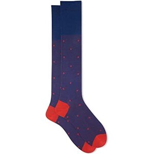 Gallo Calze lunghe uomo cotone royal fantasia pois su cangiante - Stileo.it