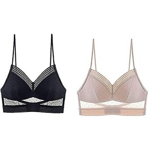 Chagoo Starry Bra - LaxChic Lace U Back Lifting Bra, Low Back Wireless ...