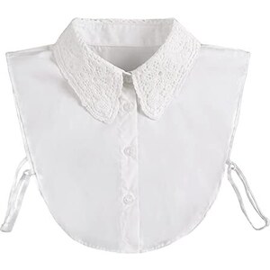 WKTRSM Colletto Camicia Bianco Collare Staccabile Finto Colletto Donna ...