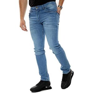 KOLLACHE Jeans da uomo per uomo Jeans slim fit Jeans neri da uomo Jeans ...