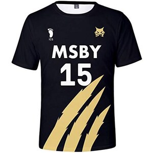 Silver Basic Giapponese Manga Volleyball!! Maglietta Unisex Cosplay ...