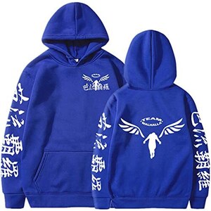 FLYCHEN Uomo Felpa con Cappuccio Tokyo Revengers con Colori Caramelle ...