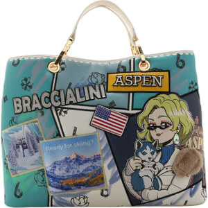 Braccialini Borsa a mano e tracolla Cartoline B16804 Unico - Stileo.it