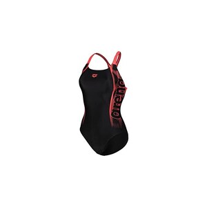 ARENA Women's Swim Pro Back Graphic, Intero Donna, Black-fluo Red, 44 ...