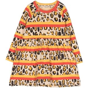 Mini Rodini Abito midi leopardato - Giallo - Stileo.it
