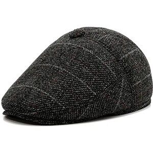 Wantonfy Berretto Piatto da Uomo Lana con paraorecchie Newsboy Beret ...