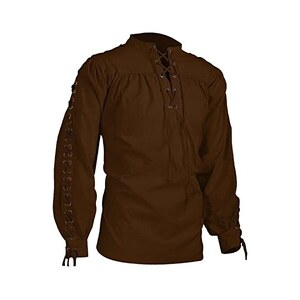 Snovoer Abbigliamento medievale da uomo, stile retrò, per carnevale, Halloween, costume da uomo ...