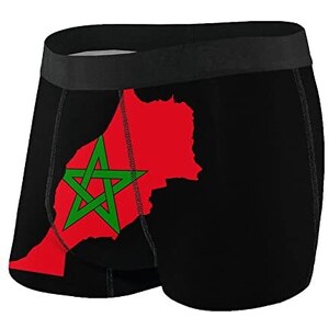 501 Boxer Aderenti Mappa della Bandiera del Marocco Boxer Uomo ...
