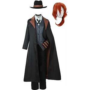 sujinxiu Nakahara Chuuya Costume Cosplay Set completo Anime Uniform ...