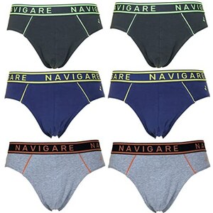 Navigare 6 Slip Uomo Underwear Mutanda Intimo Elasticizzato Elastico ...