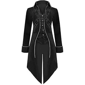 Caxndycing Uomo Medievale Steampunk Frack Prince Giacca Vittoriana ...