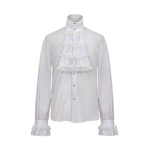 ZYUD Camicia Medievale da Uomo Stile Rinascimentale Hippie Yoga Camicie per Halloween e Cosplay ...