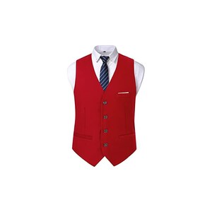 Oralidera Gilet da Abito da Uomo Formale da Cerimonia Nuziale da Uomo ...