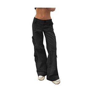 MODSGUE Track Pants Y2k - Pantaloni lunghi da trekking, con tasche ...