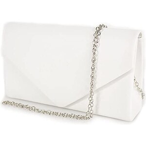 Emila Pochette bianca a busta Clutch bag da donna per cerimonia borsa ...