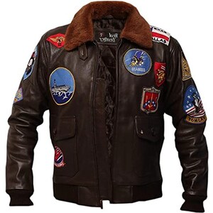 EU Fashions Tom Cruise Gun 2022 Cockpit G1 Pilot Aviator Toppe Bomber ...
