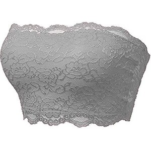 JokeLomple Reggiseno Fascia - Top Bandeau Bra Sexy Lace Bralette di Spalline Regolabili Morbida ...