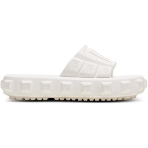 Balmain Sandali slides Ari con logo inciso - Bianco - Stileo.it