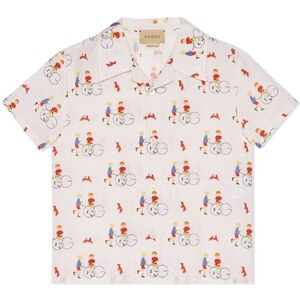 Gucci Kids Camicia con stampa - Toni neutri - Stileo.it